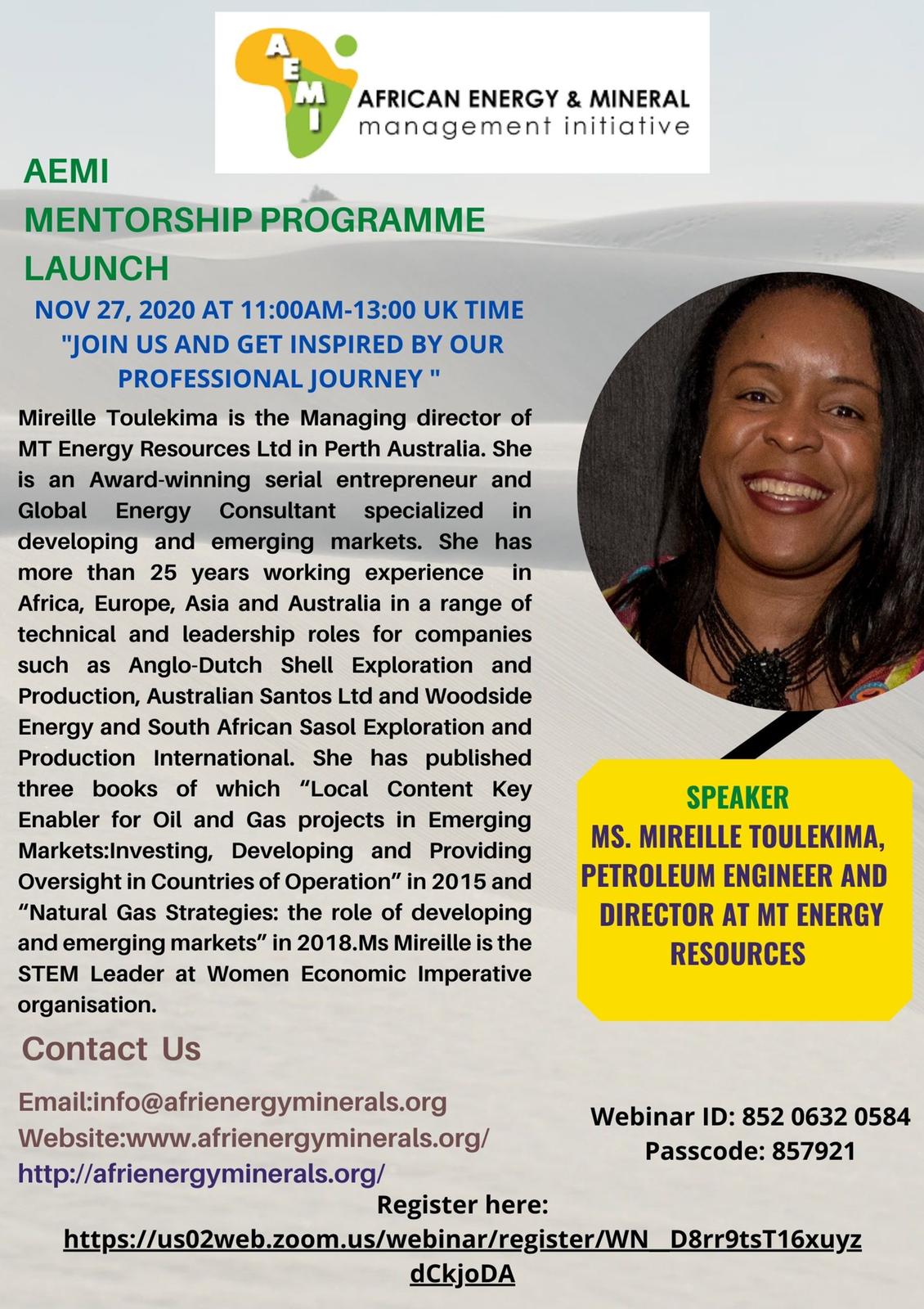 Launch of the AEMI MENTORSHIP PROGRAM